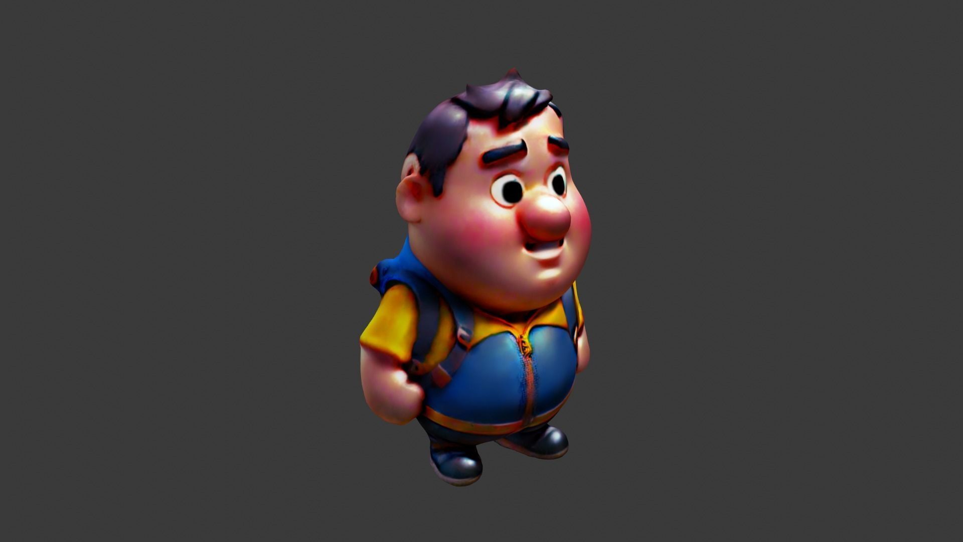 3D model Cartoon Fat Boy VR / AR / low-poly | CGTrader
