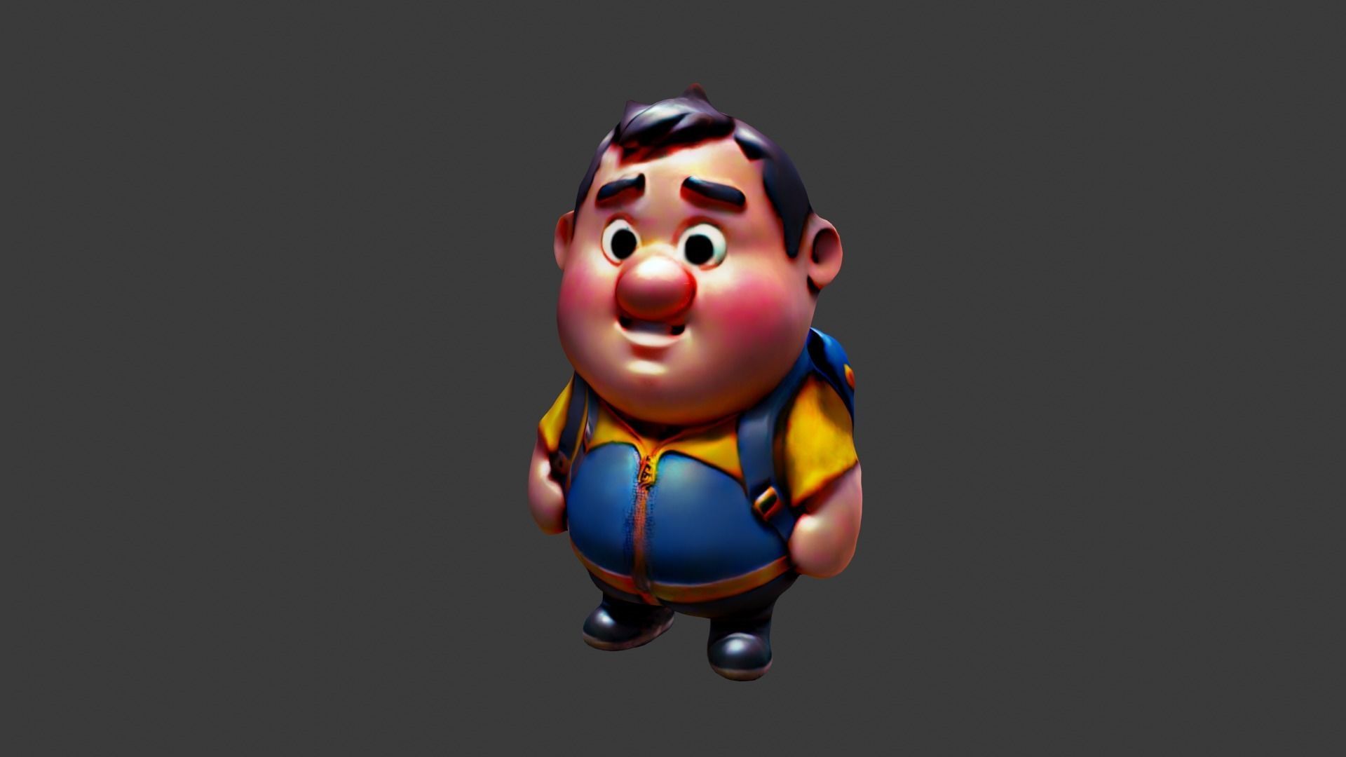 3D model Cartoon Fat Boy VR / AR / low-poly | CGTrader