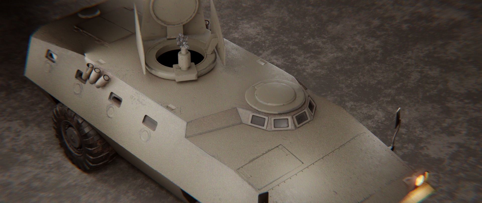 Military APC Fiat 6614 3D model rigged | CGTrader