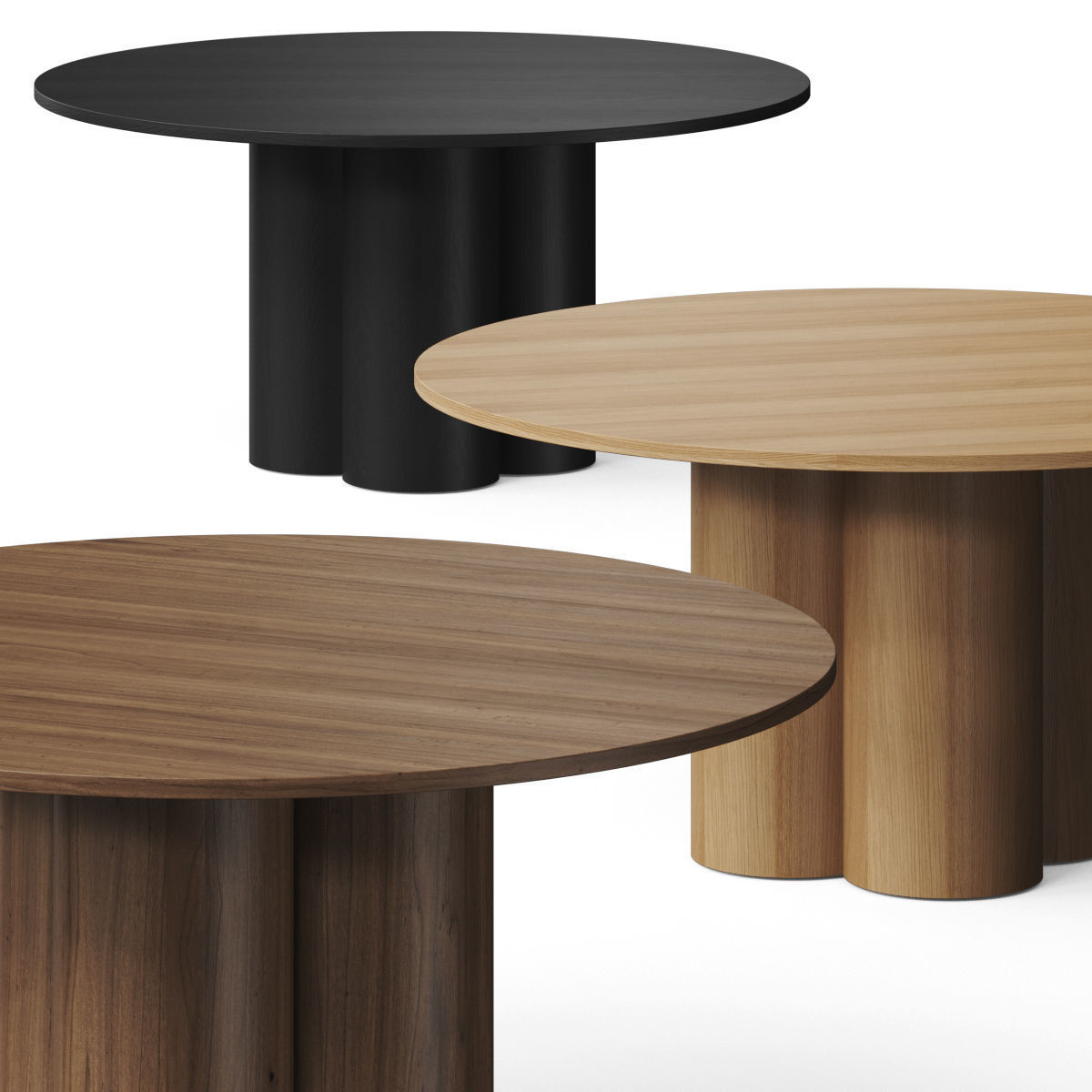 Blu Dot 4 4 Round Dining Table 3D model | CGTrader