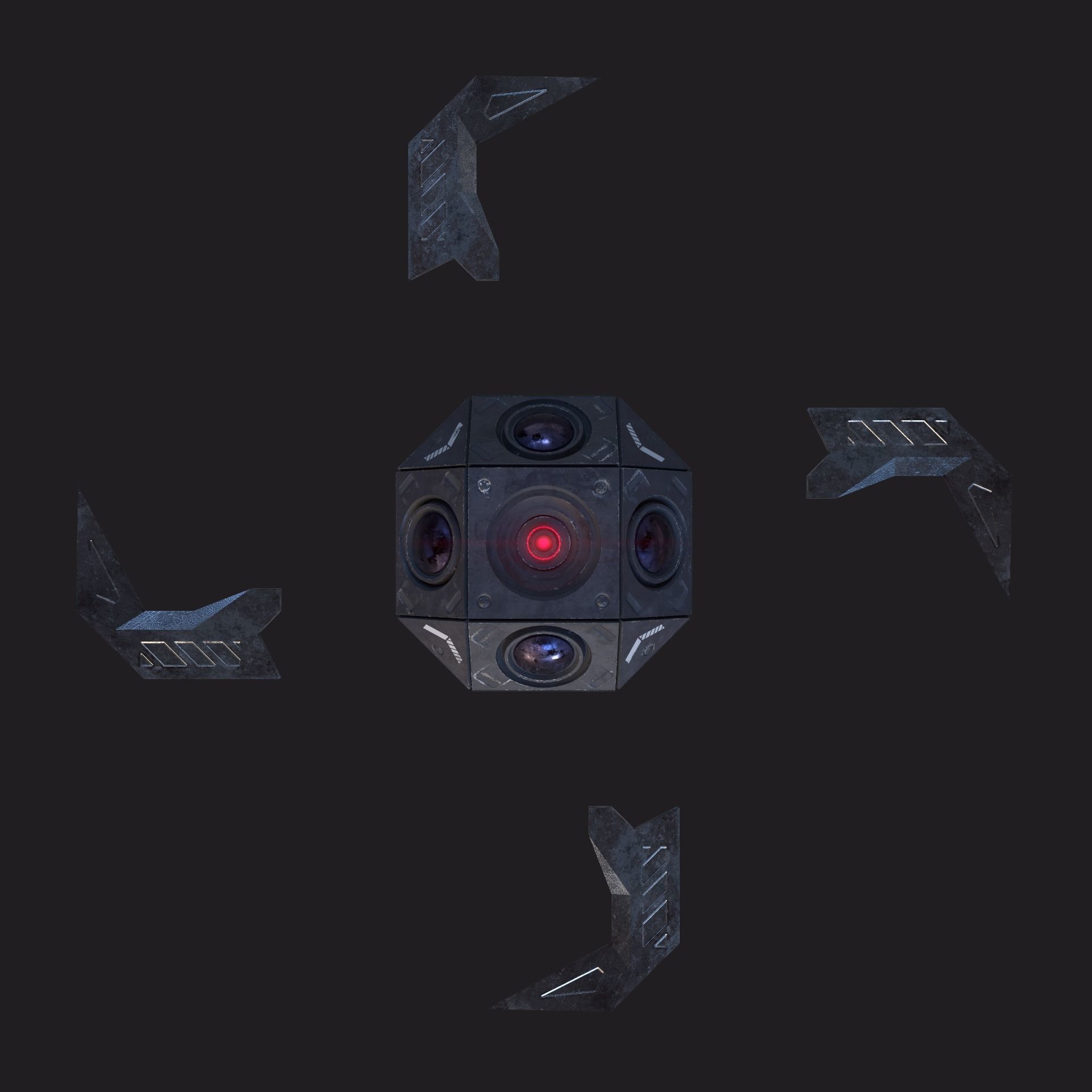 3D model Drone robot hack and slash VR / AR / low-poly | CGTrader