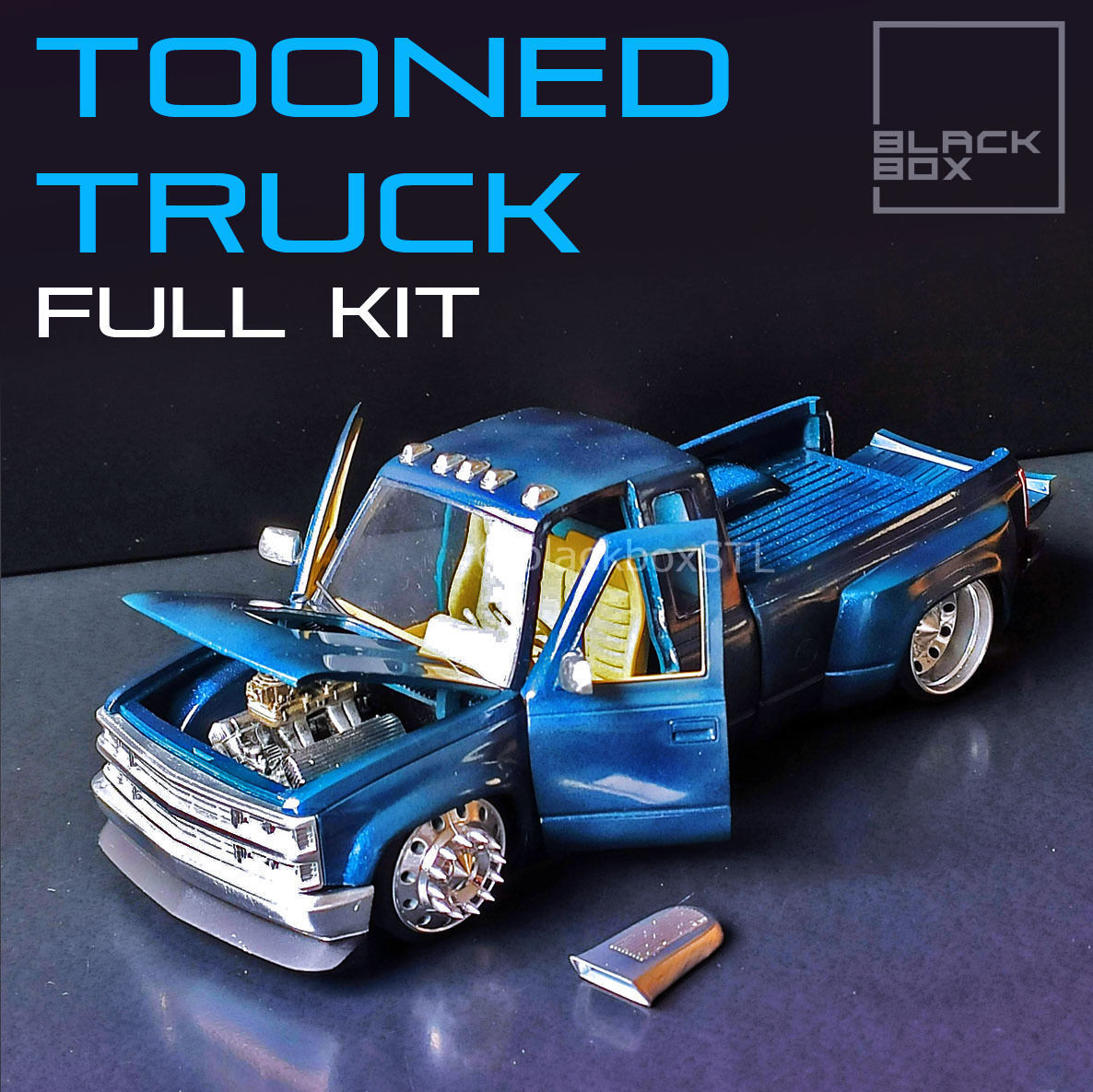 TOONED TRUCK FULL MODELKIT 3D model 3D printable | CGTrader
