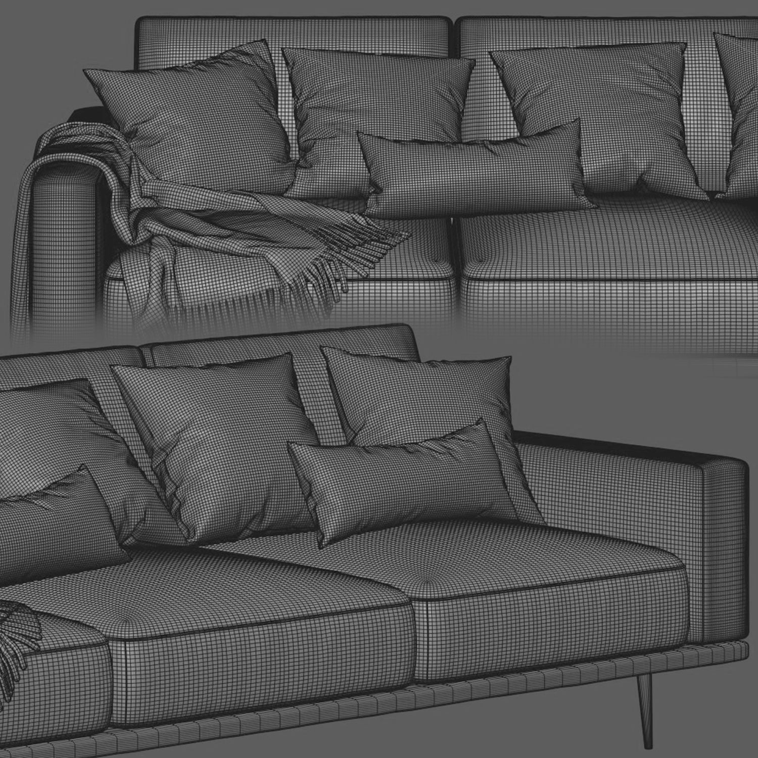 BoConcept Carlton 3 Seater 3D model | CGTrader