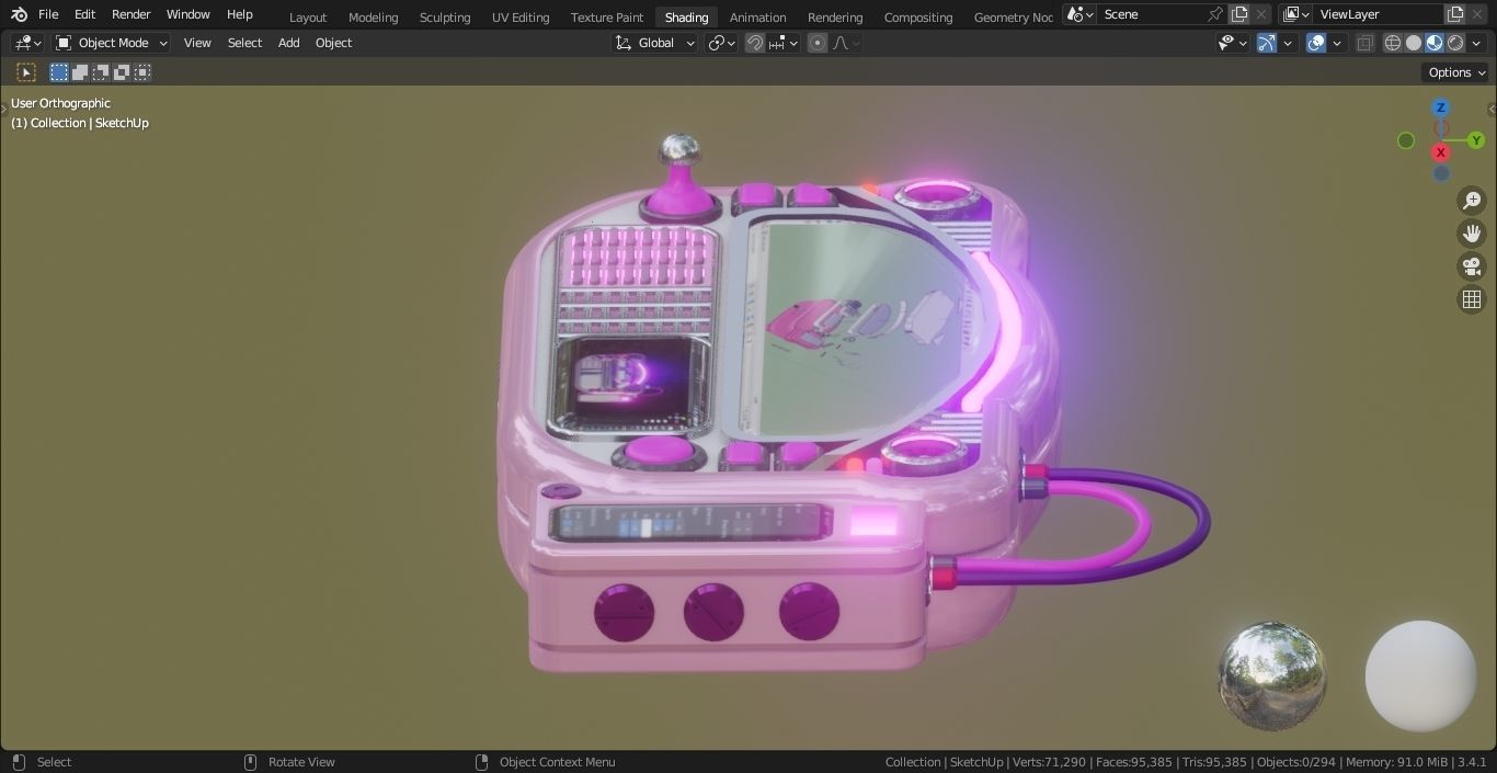 Retro 3d Model Manager free 3D model | CGTrader