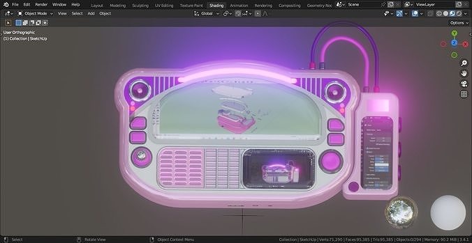 Retro 3d Model Manager free 3D model | CGTrader