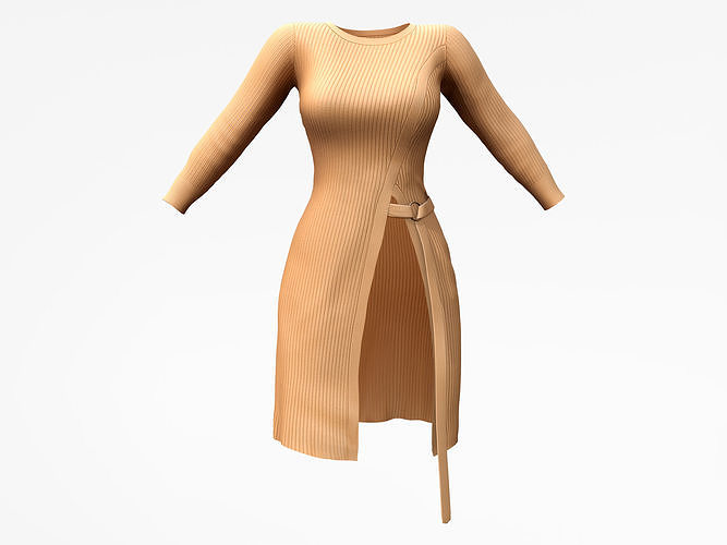 3D model Side Slit Tunic VR / AR / low-poly | CGTrader