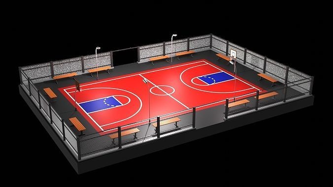 3D model Basketball court A1 VR / AR / low-poly | CGTrader