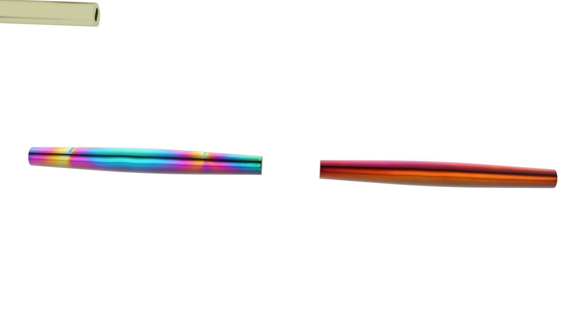 Metallic Rolling Pins Set 3D model | CGTrader