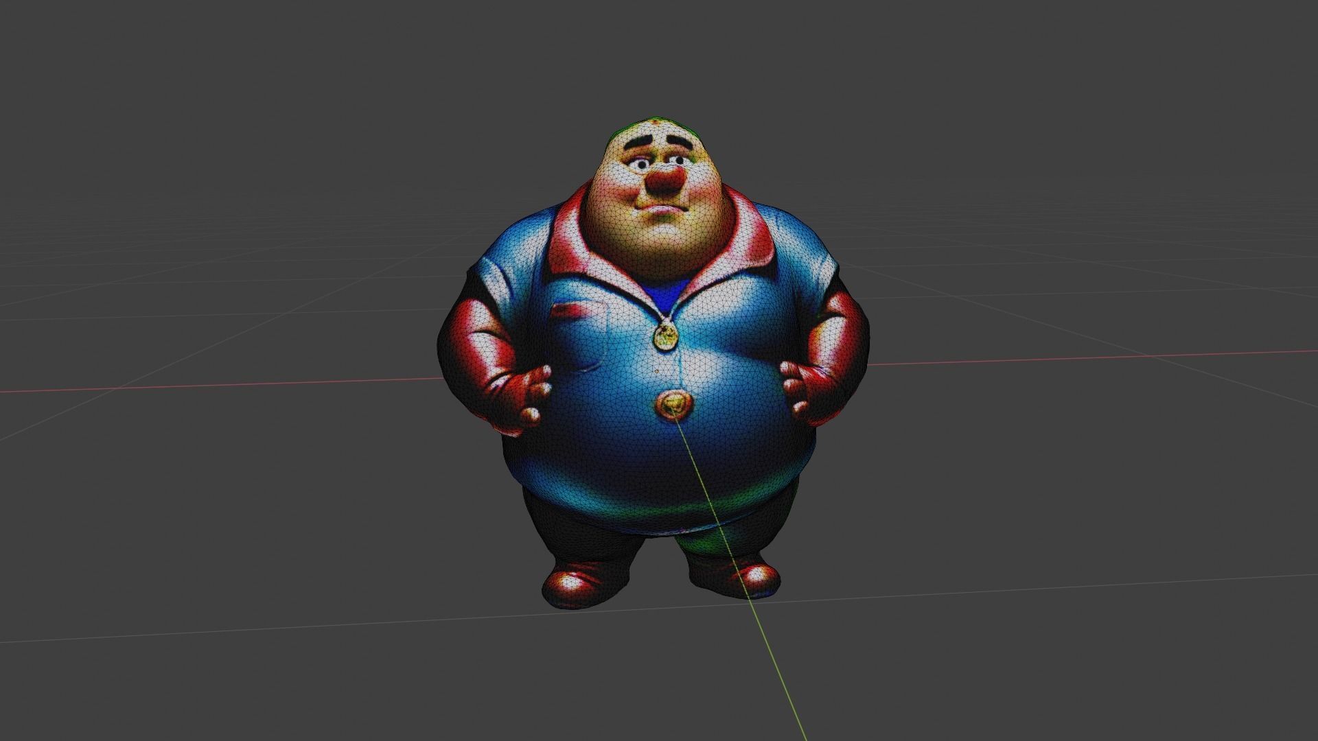 3D model Fat Cartoon Man VR / AR / low-poly | CGTrader
