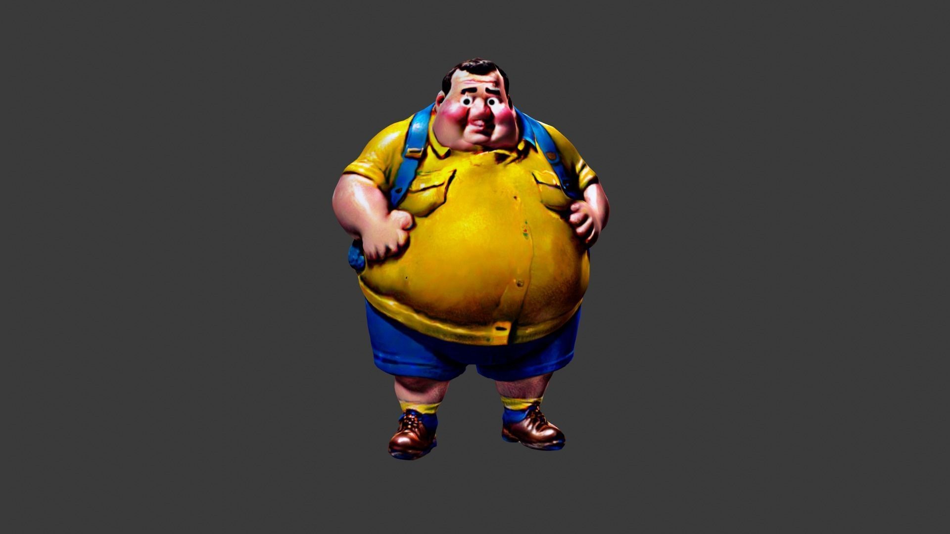 3D model Cartoon Fat Man VR / AR / low-poly | CGTrader