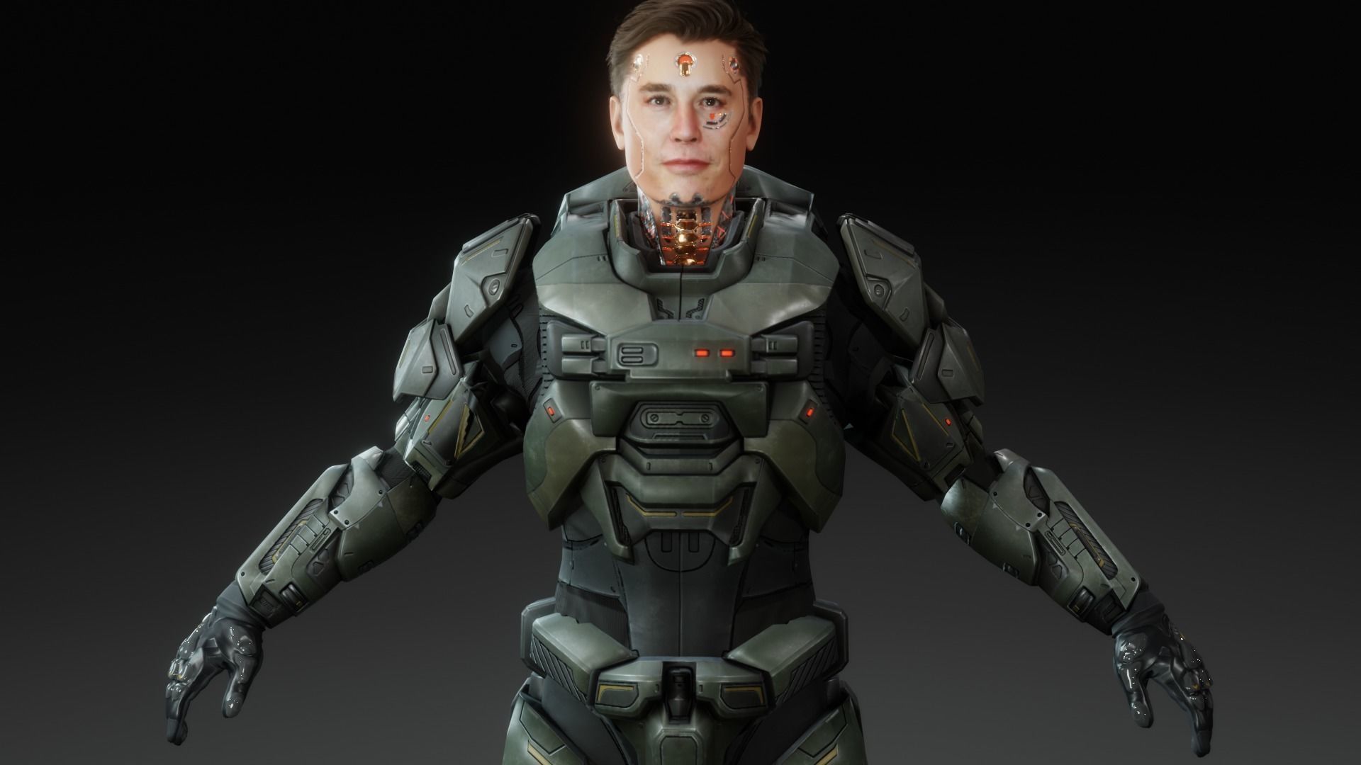 3D model Elon Musk in Futuristic Sci-Fi Style VR / AR / low-poly | CGTrader