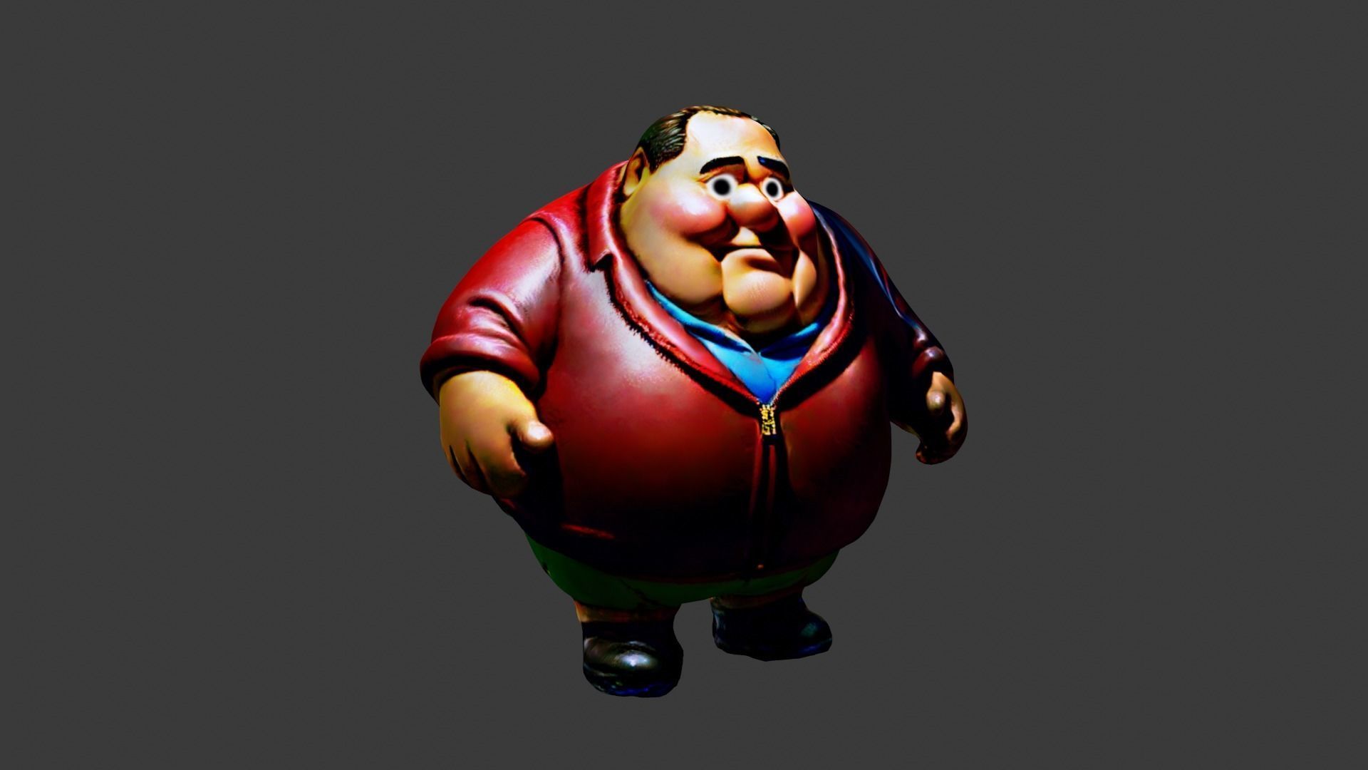 3D model Cartoon Fat Man VR / AR / low-poly | CGTrader