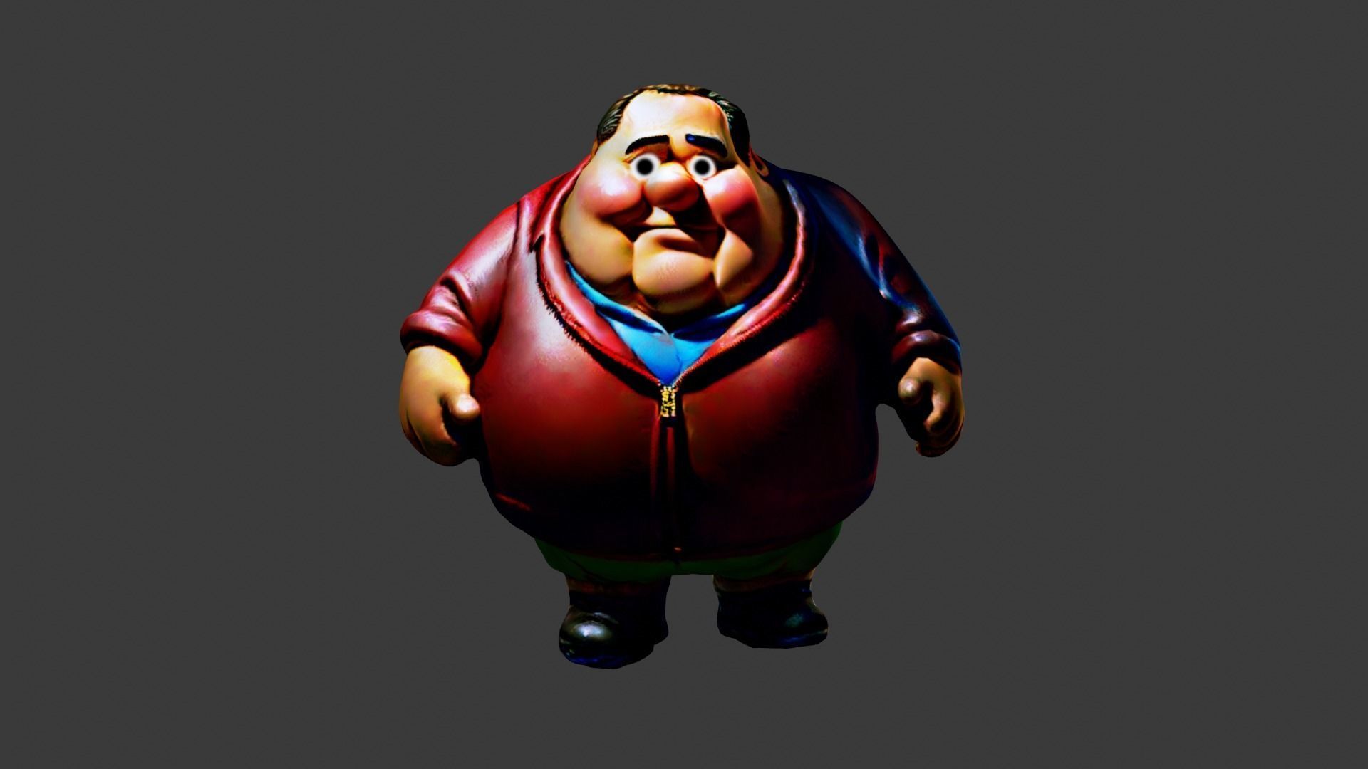 3D model Cartoon Fat Man VR / AR / low-poly | CGTrader