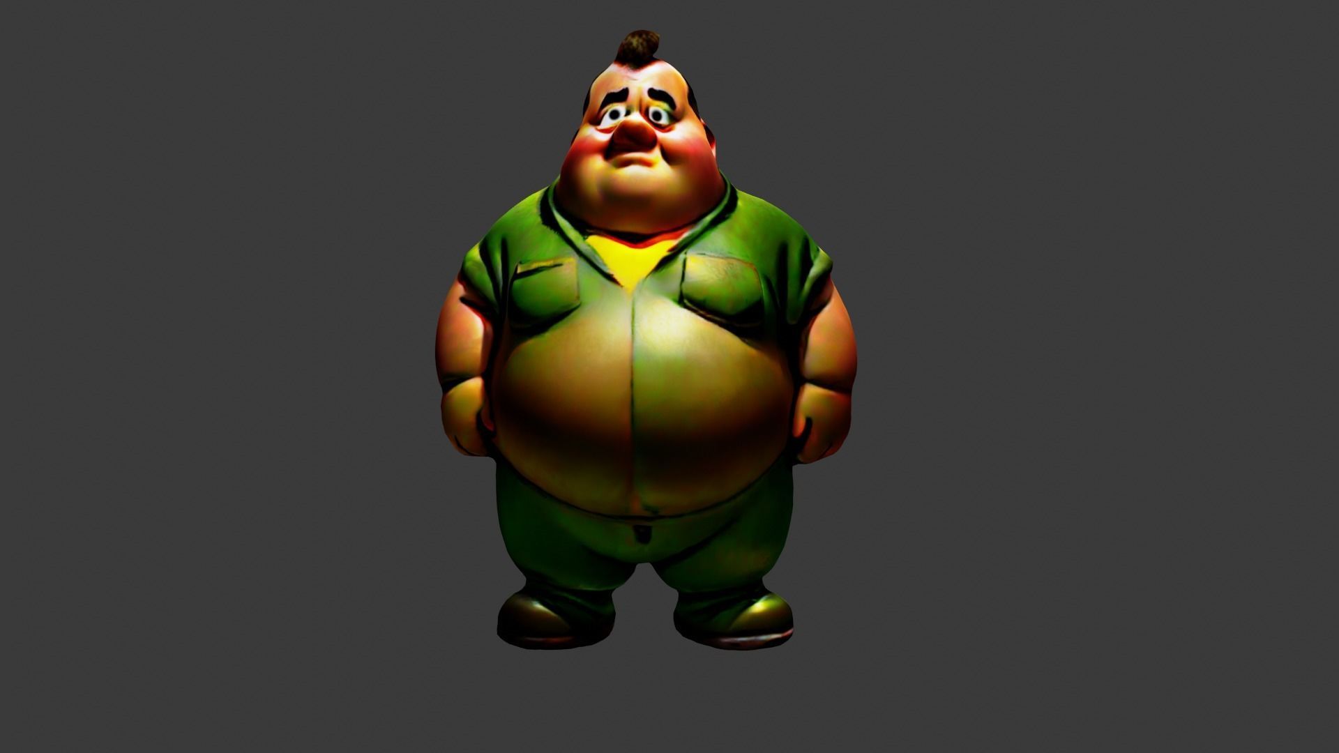 3D model Cartoon Fat Man VR / AR / low-poly | CGTrader