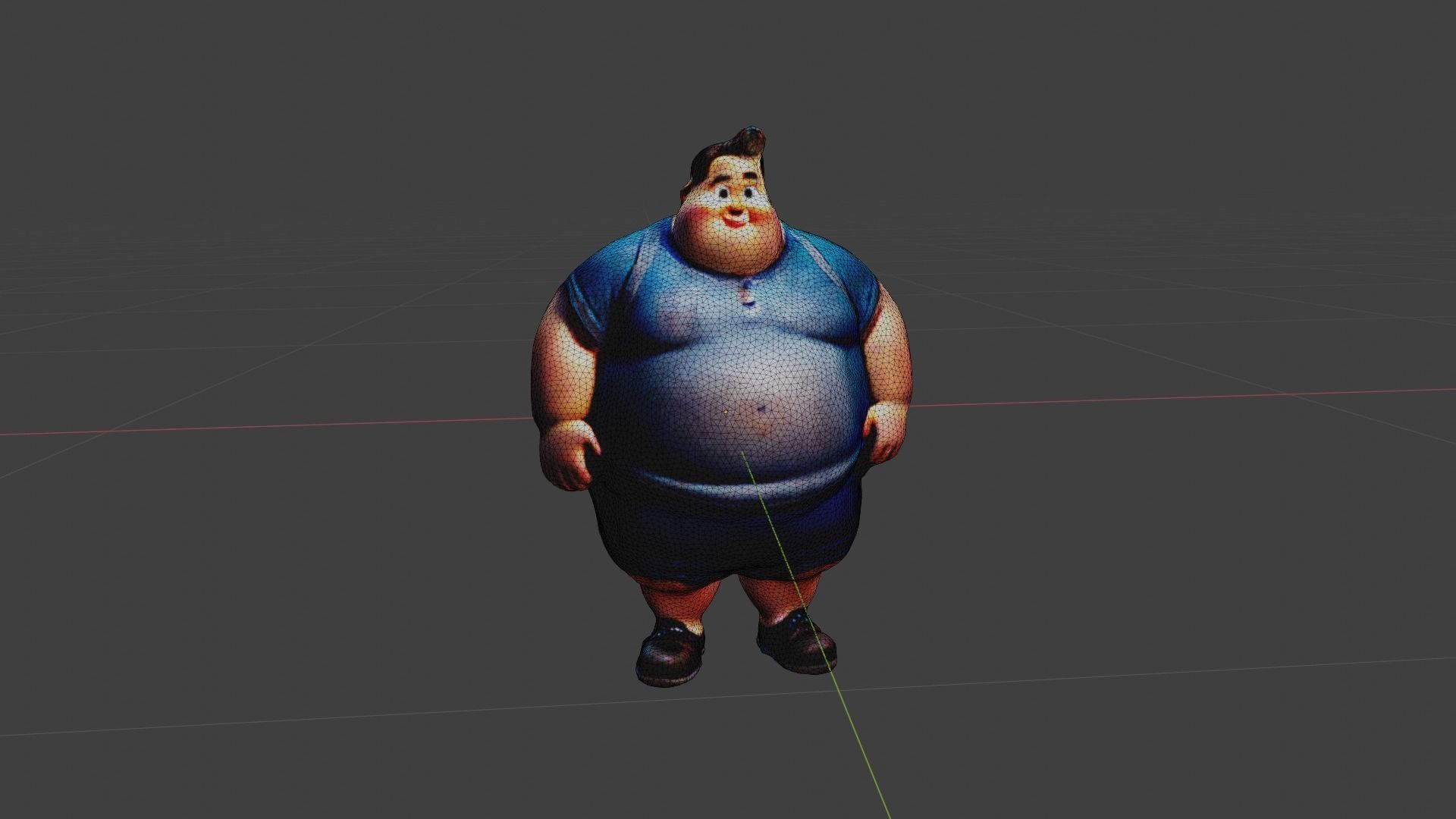 3D model Fat Man Character VR / AR / low-poly | CGTrader