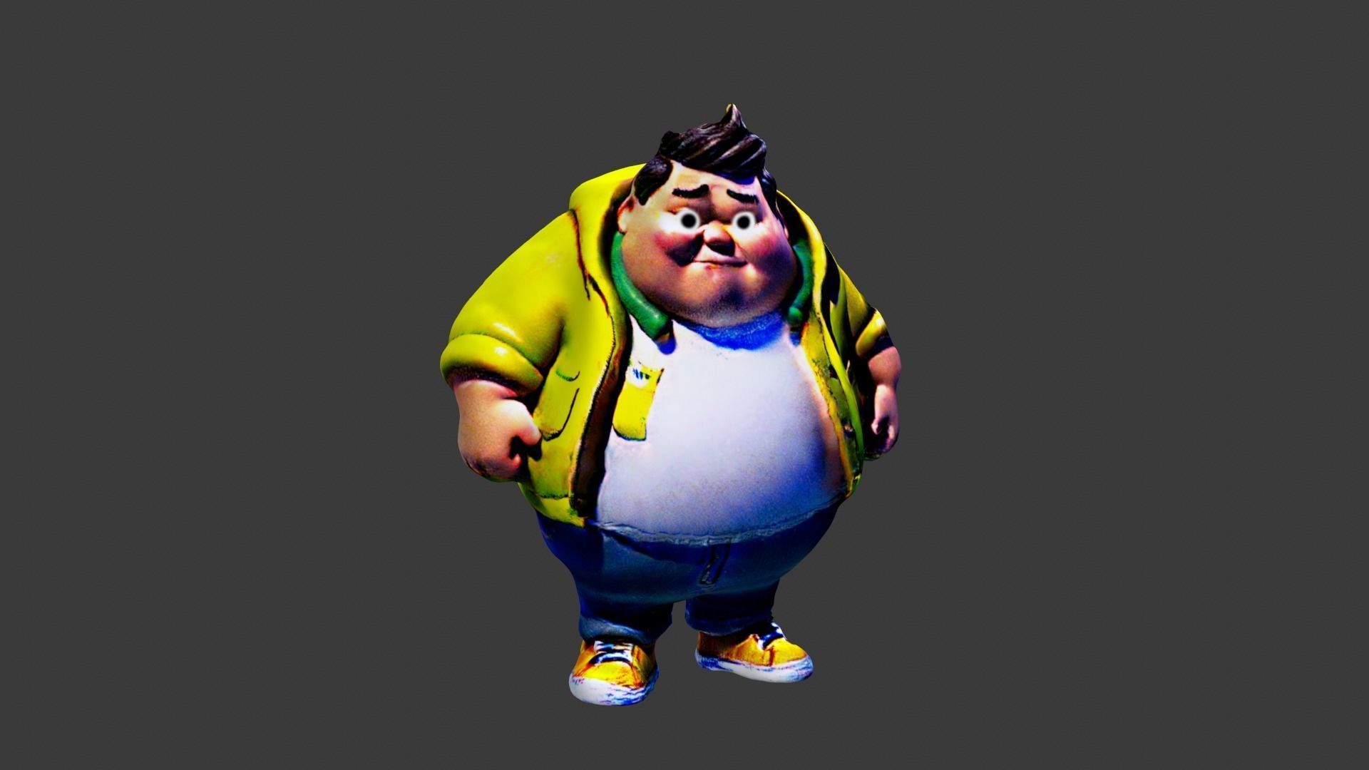 3D model Fat Man Character VR / AR / low-poly | CGTrader