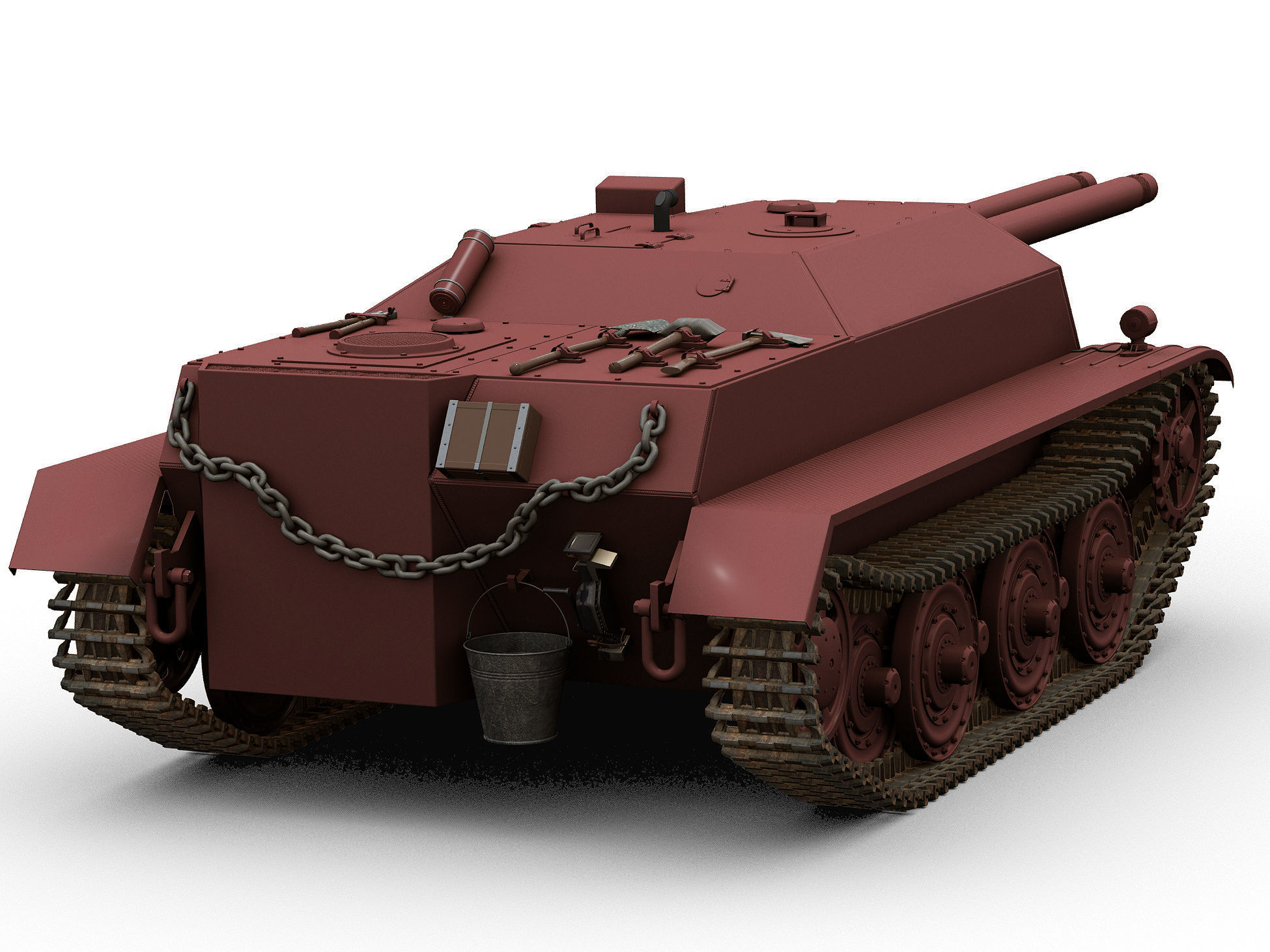 E-5 Rutscher tank 3D model | CGTrader