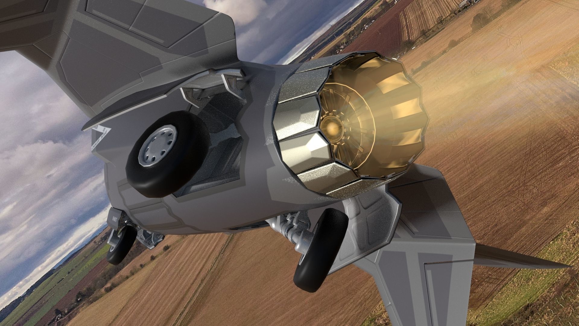Animated Cartoon Jet Fighter 3D model animated rigged | CGTrader