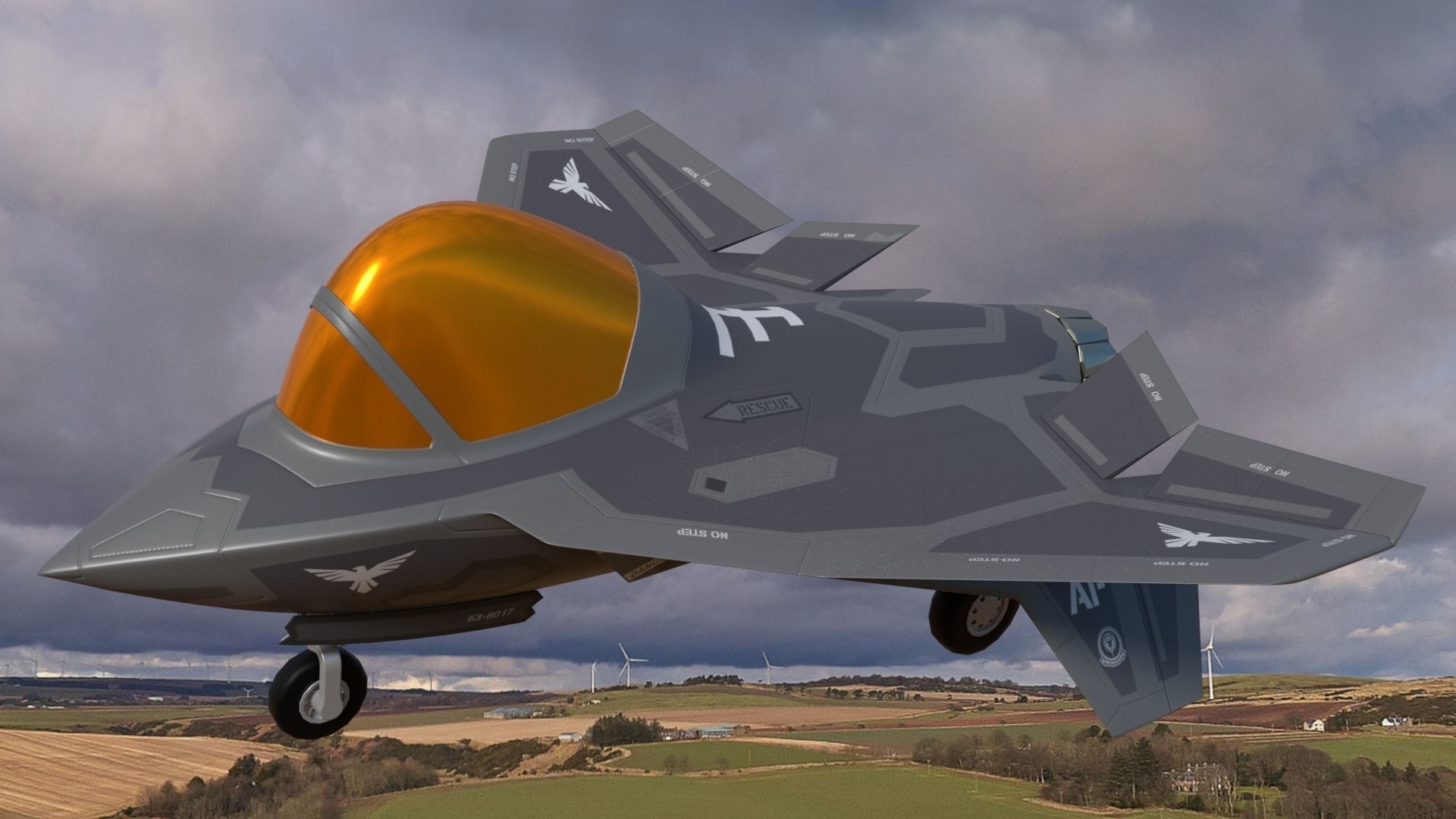 Animated Cartoon Jet Fighter 3D model animated rigged | CGTrader