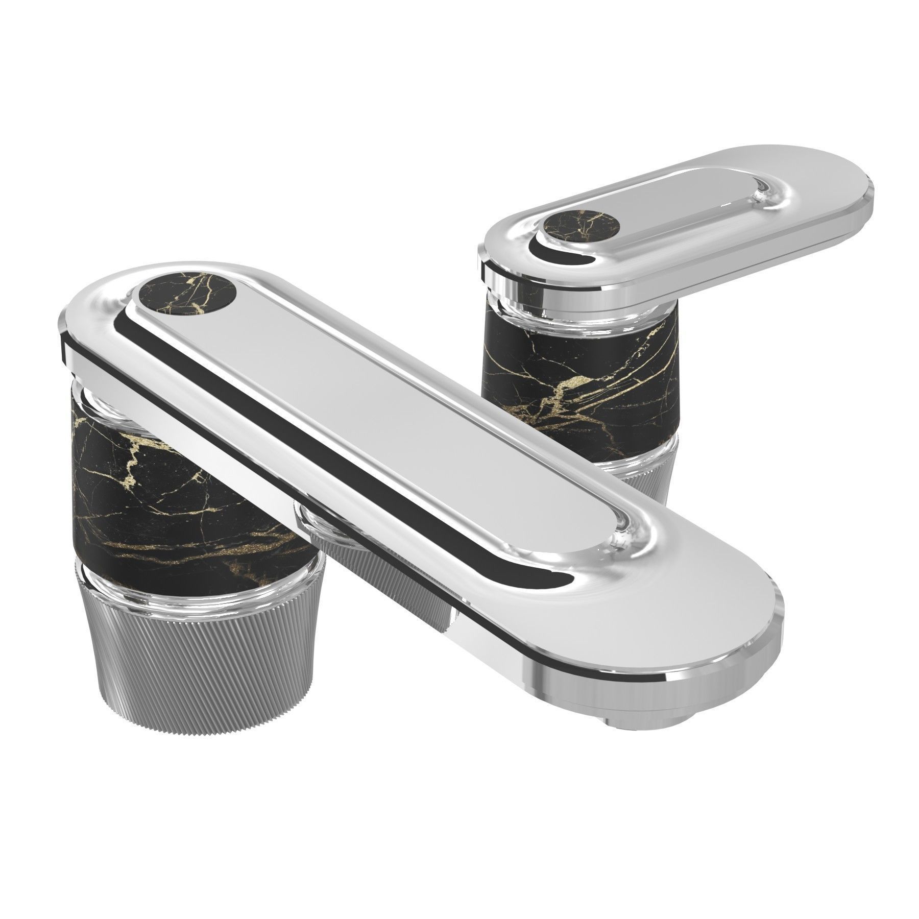 THG Widespread lavatory set with drain bathroom tap faucet 3D model ...