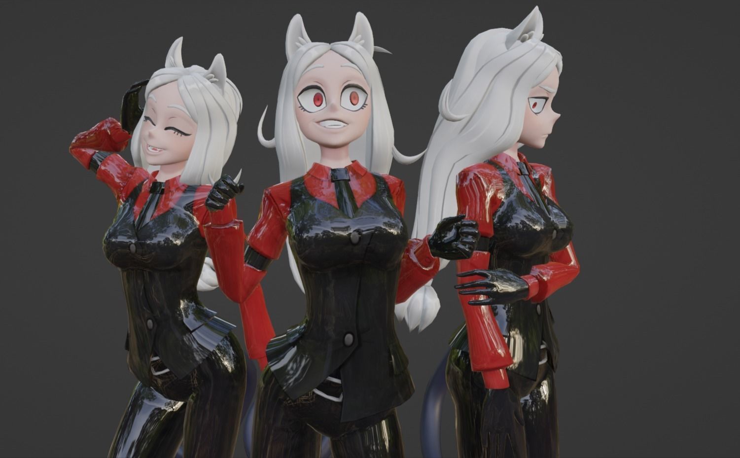 Anime Character - From Helltaker 3D model | CGTrader