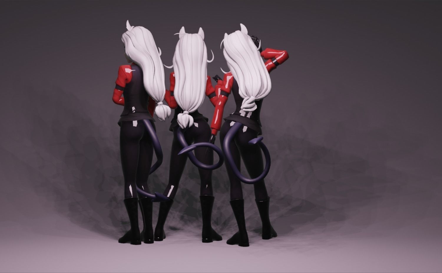 Anime Character - From Helltaker 3D model | CGTrader