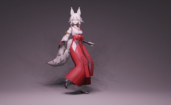 Anime Character - GI Lady Saiguu 3D model | CGTrader