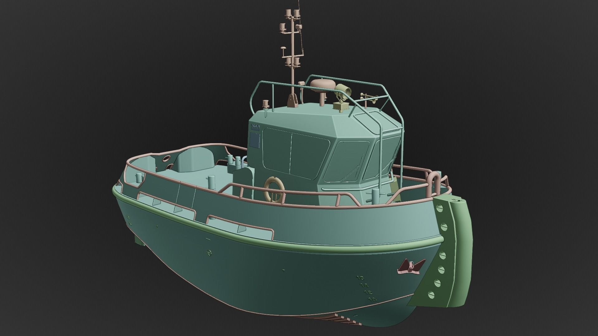 3D model Damen Stan Tug 1004 VR / AR / low-poly | CGTrader