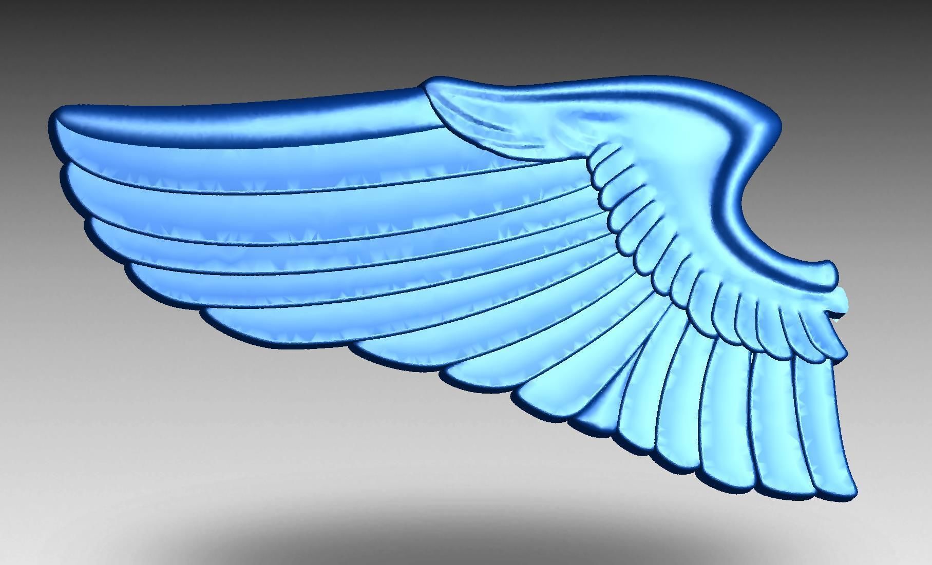 US Army Air Force Pilot Wing 3D model 3D printable | CGTrader