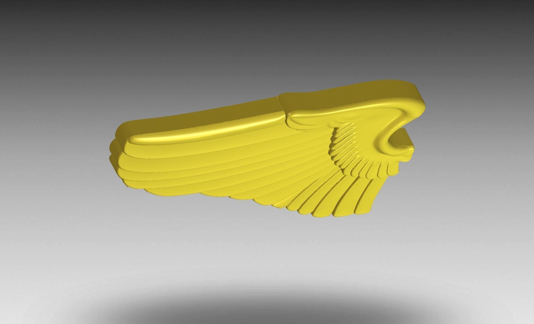 US Army Air Force Pilot Wing 3D model 3D printable | CGTrader