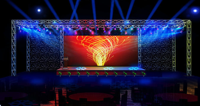 Stage party concert fashion catwalk T station 37 3D model | CGTrader