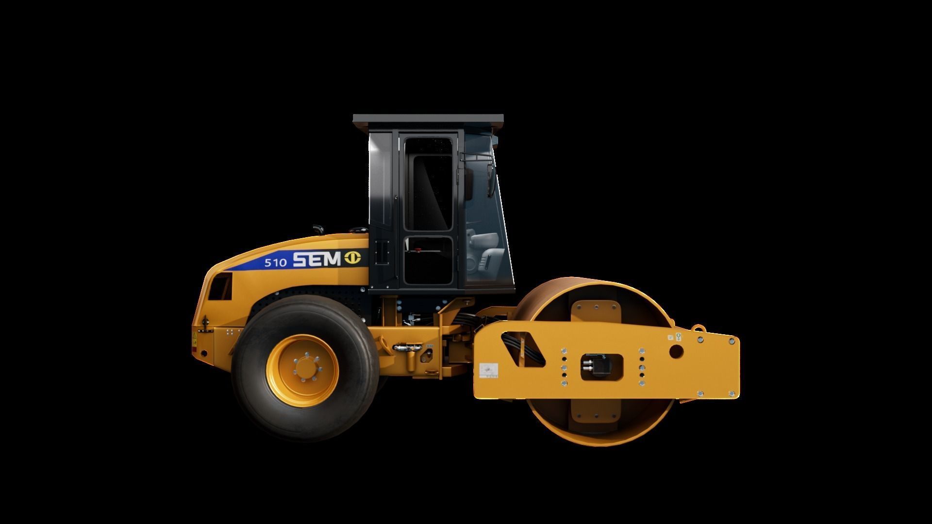 3D model SEM 510 Soil Compactor VR / AR / low-poly | CGTrader