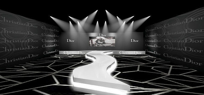 Stage party concert fashion catwalk T station 59 3D model | CGTrader