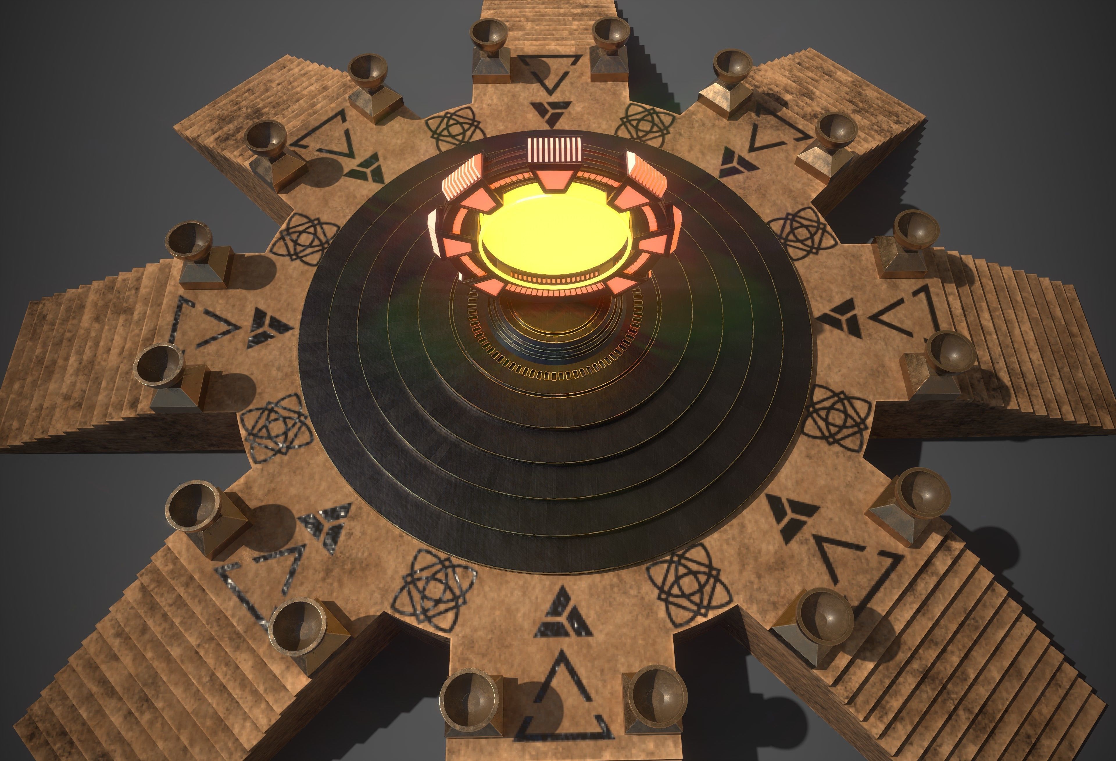 3D model Star Gate Three VR / AR / low-poly | CGTrader
