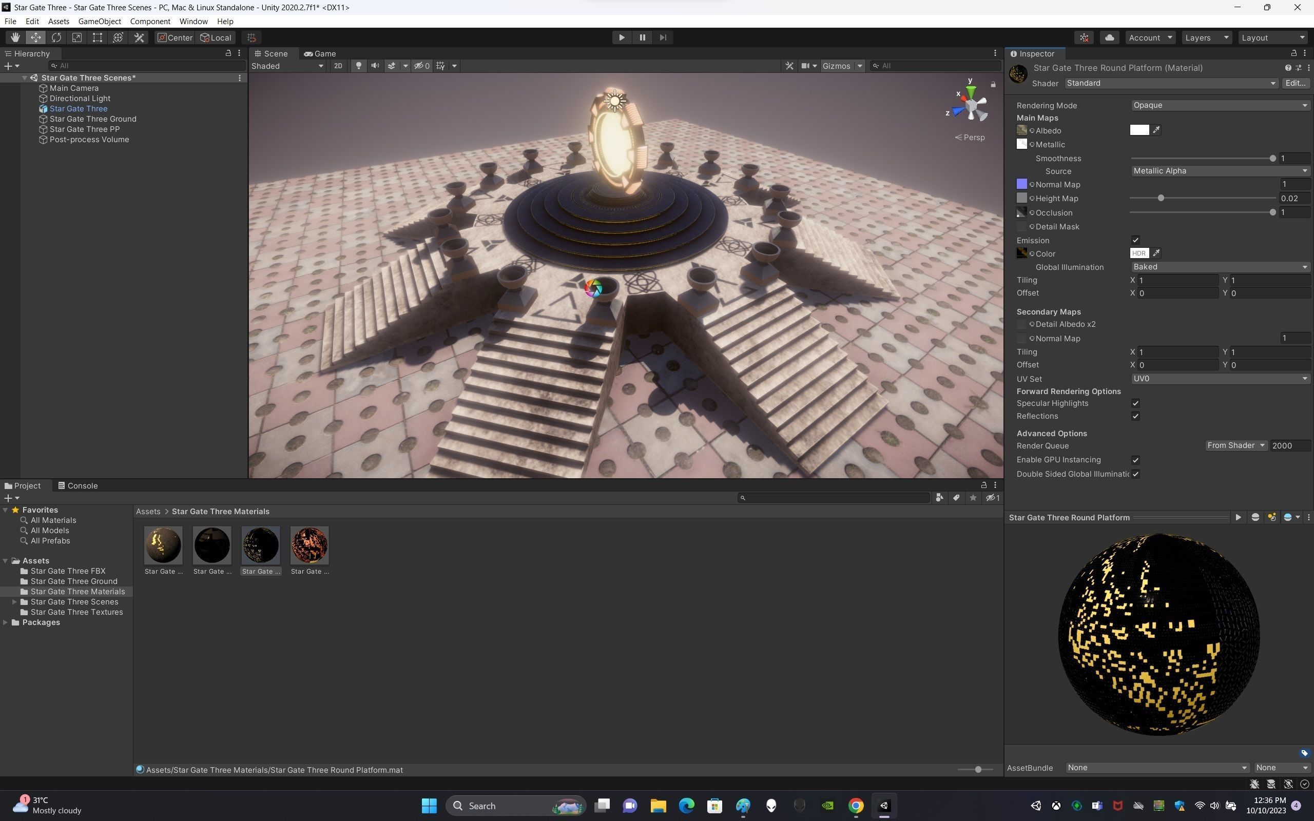 3D model Star Gate Three VR / AR / low-poly | CGTrader