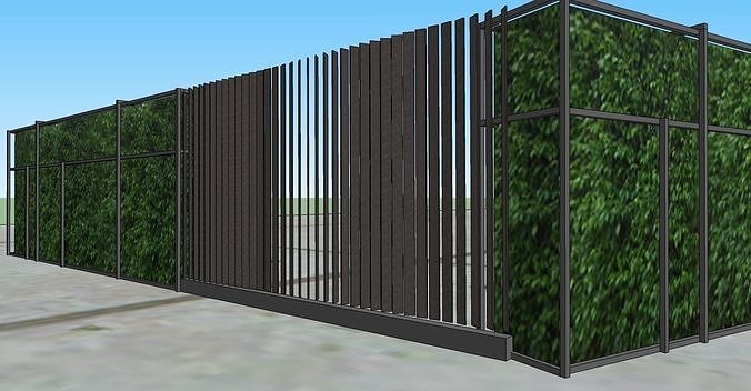Affordable and Easy-to-Use Boundary Wall 3D Model 3D model | CGTrader