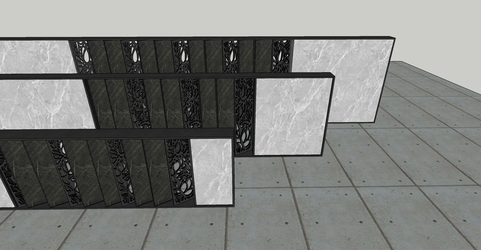 Realistic Boundary Wall 3D Model 3D model | CGTrader