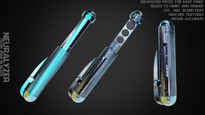 Main In Black Neuralyzer for Cosplay 3D model 3D printable | CGTrader