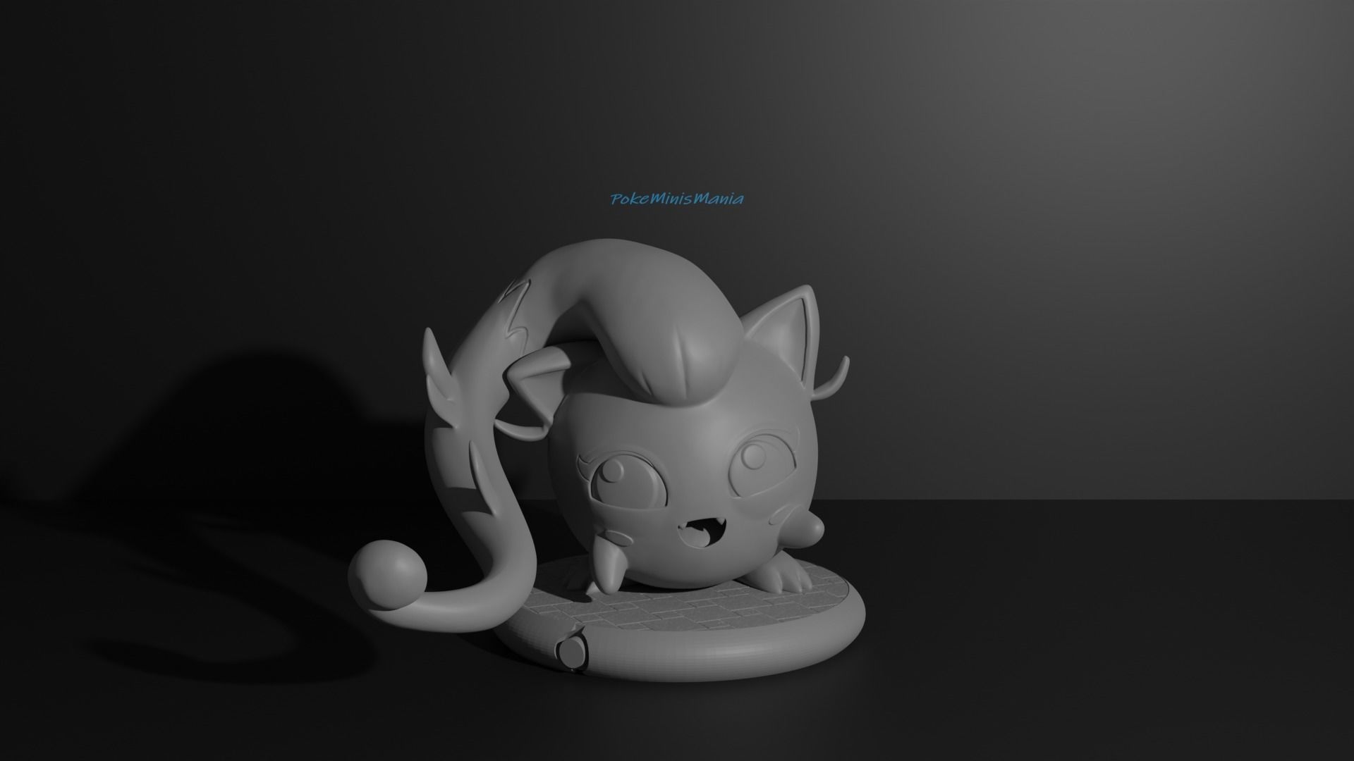 Igglybuff jigglypuff Wigglytuff and Scream tail 3D print model 3D model ...