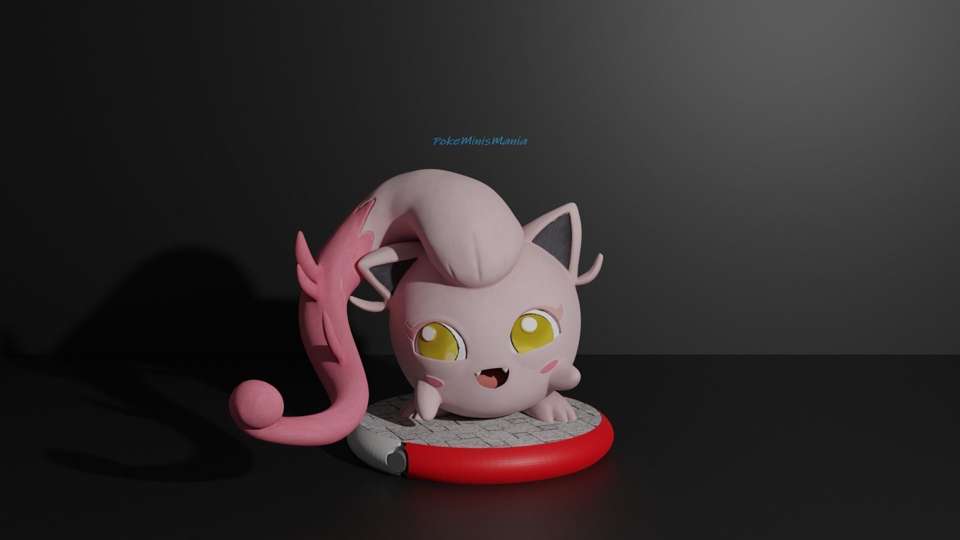Igglybuff jigglypuff Wigglytuff and Scream tail 3D print model 3D model 3D printable | CGTrader