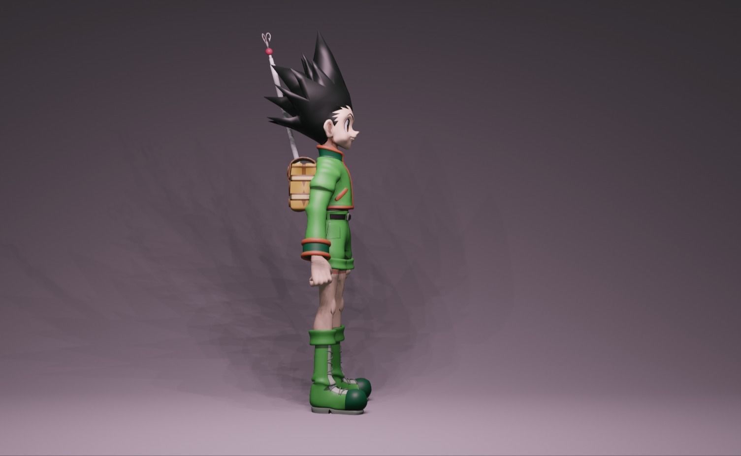 Anime Character - HxH Gon Freecss 3D model | CGTrader