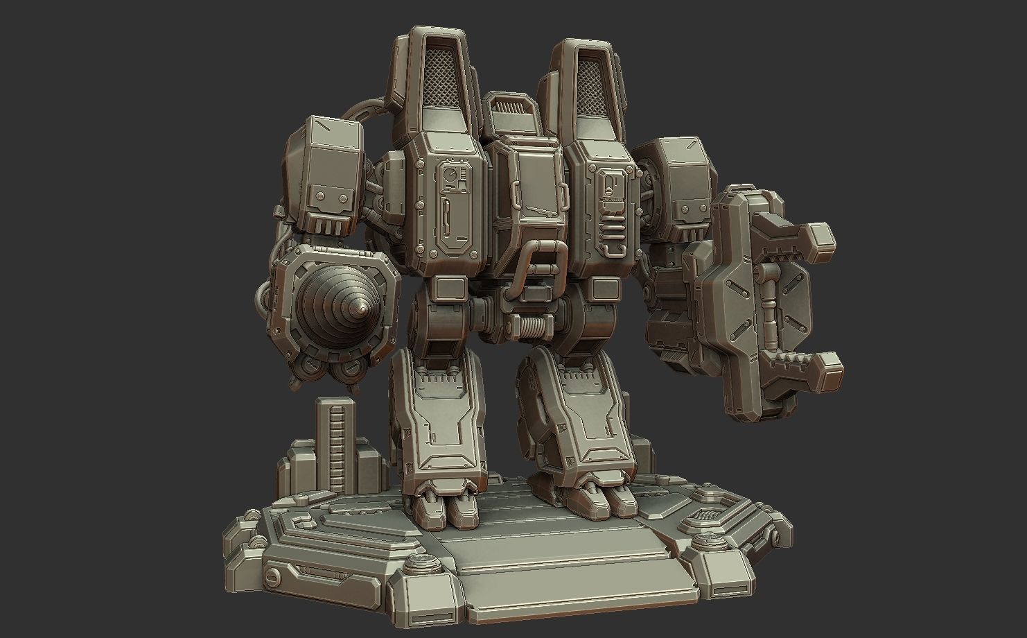 SCV - Starcraft 2 3d Print Statue 3D model 3D printable | CGTrader