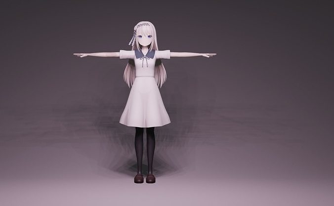 Anime Character - Kei Shirogane 3D model | CGTrader