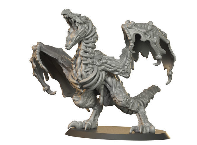 Scream Dragon 3D model 3D printable | CGTrader