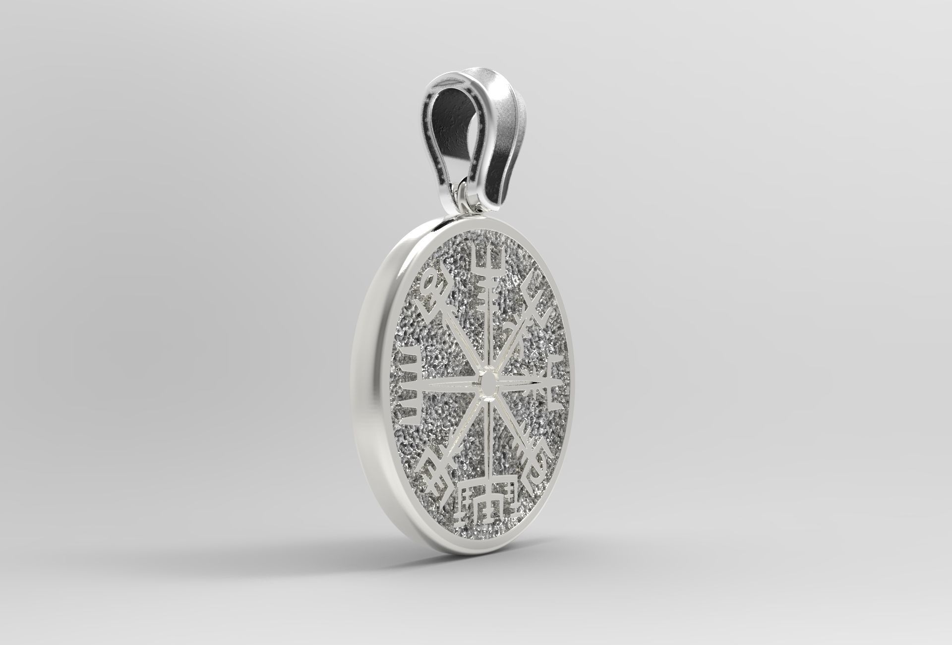 RUNIC COMPASS VEGVISIR 3D model 3D printable | CGTrader