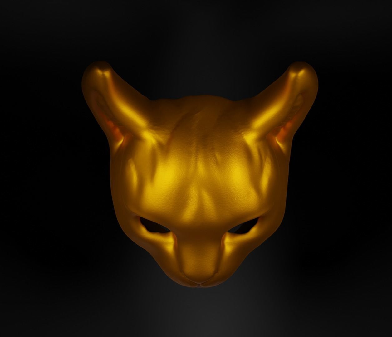 Cat Cosplay Face Mask 3D model 3D printable | CGTrader