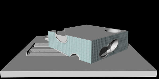 Tadao Ando - Poly Grand Theater 3D model | CGTrader
