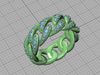 Miami Cuban Diamond Chain Ring 3Dmodel 6US size 3D model 3D printable ...