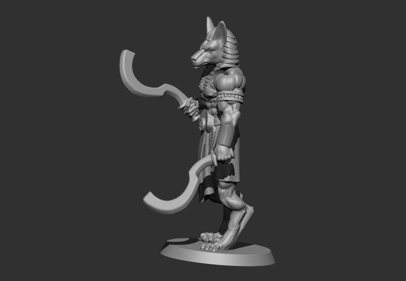 Egyptian God Anubis 3D model 3D printable | CGTrader