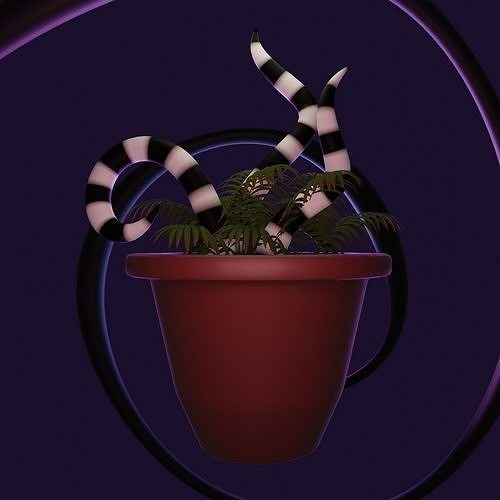 POT SANDY THE SANDWORM 3D model 3D printable | CGTrader